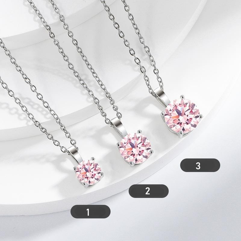 Three Sizes of Exquisite Diamond Pendants 18k Gold Plated kalung emas ...