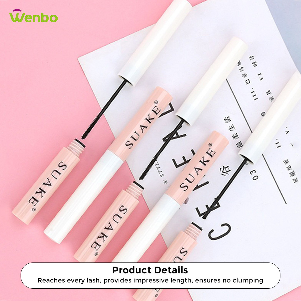 Wenbo Suake Mascara Slim and Long Mini Bottom Base Brush Eyelash ...