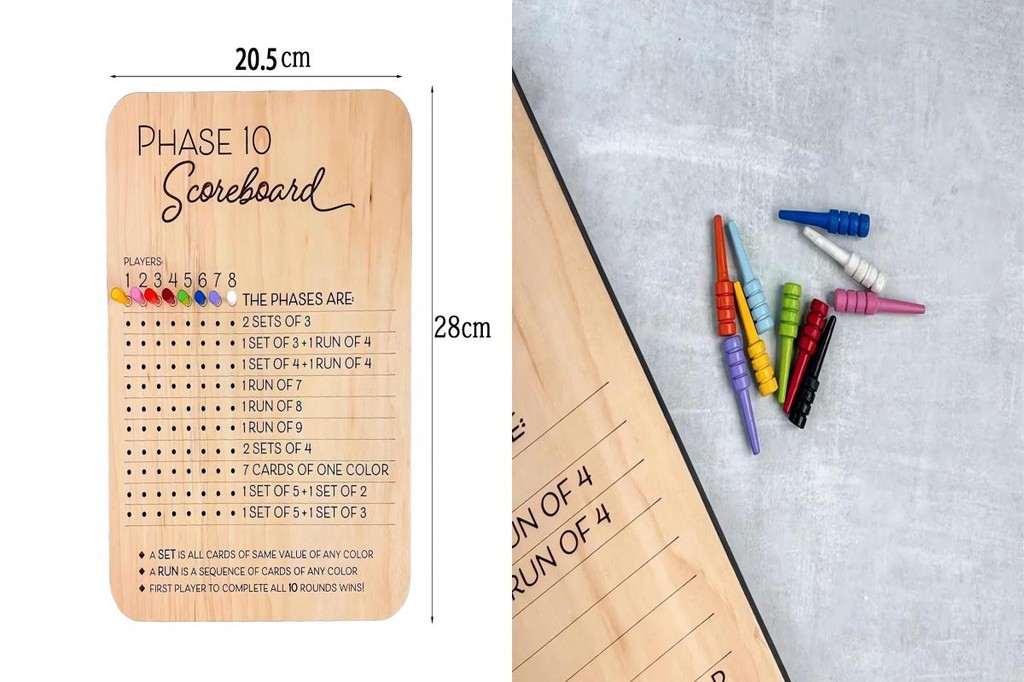 [Ft] Score Board Game Tracker Game Score Tracking Kit Wooden Family ...