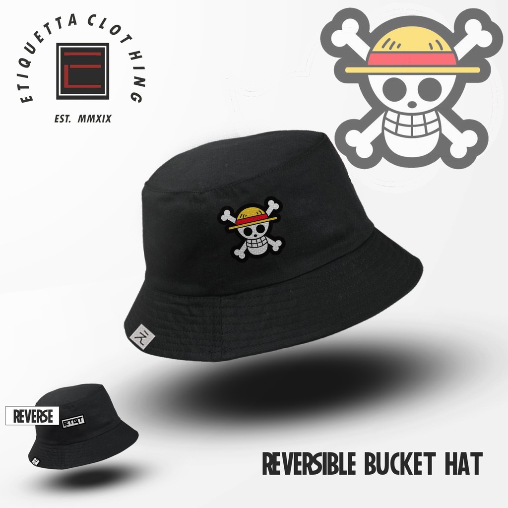 in stock Anime Waway / Bucket Hat - ETQT - One Piece (Strawhats Logo ...
