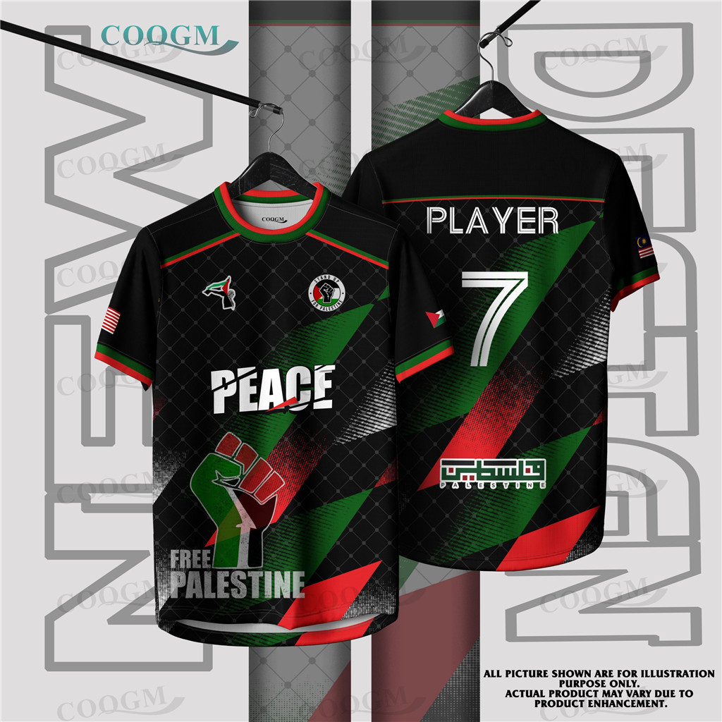 Free Palestine Baju Jersey Custom Name Tshirt Lelaki Jersey Limited ...
