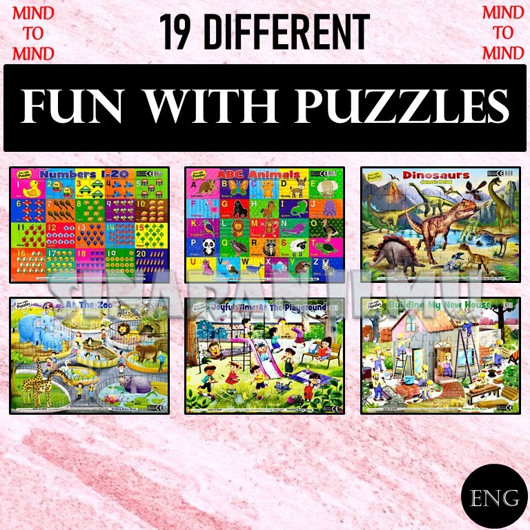 (SI)FUN WITH PUZZLES 48 PIECES SAIZ 37.5CM X 26.5CM ALPHABET,ZOO ...