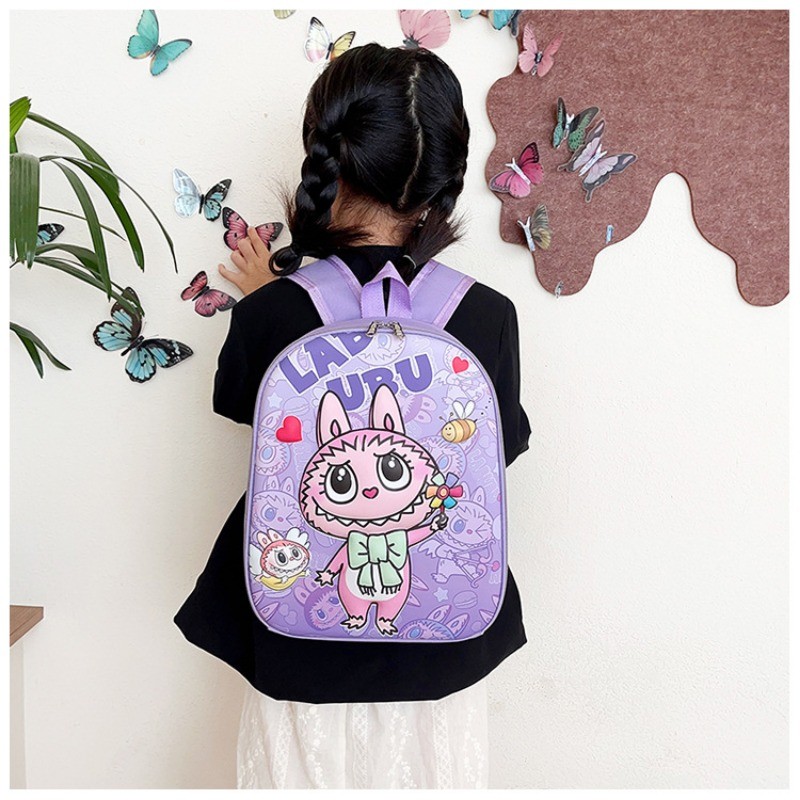 Cartoon Labubu Children's Schoolbag 12 Inch 3D Three-dimensional Labubu ...