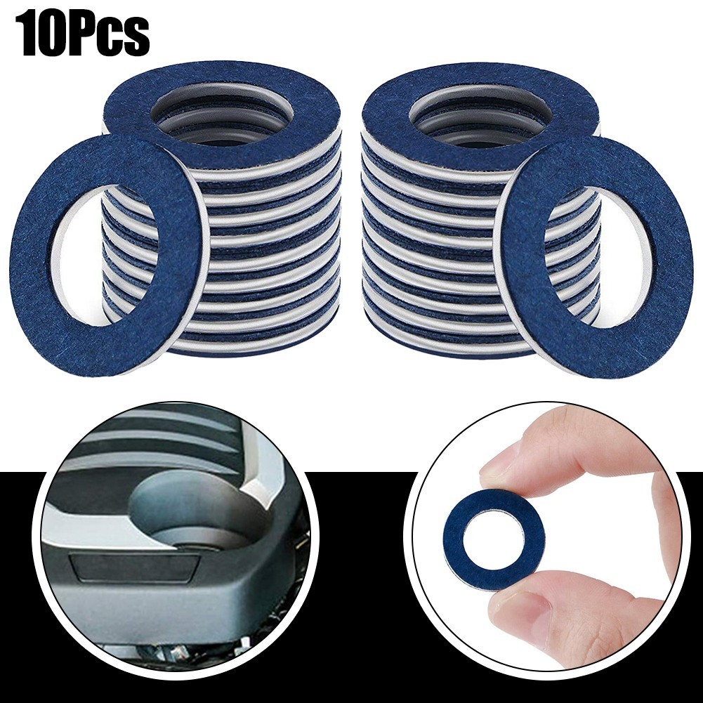 [HOT] 10PCS Aluminum Oil Drain Plug Washer Gasket For Lexus OEM#90430 ...