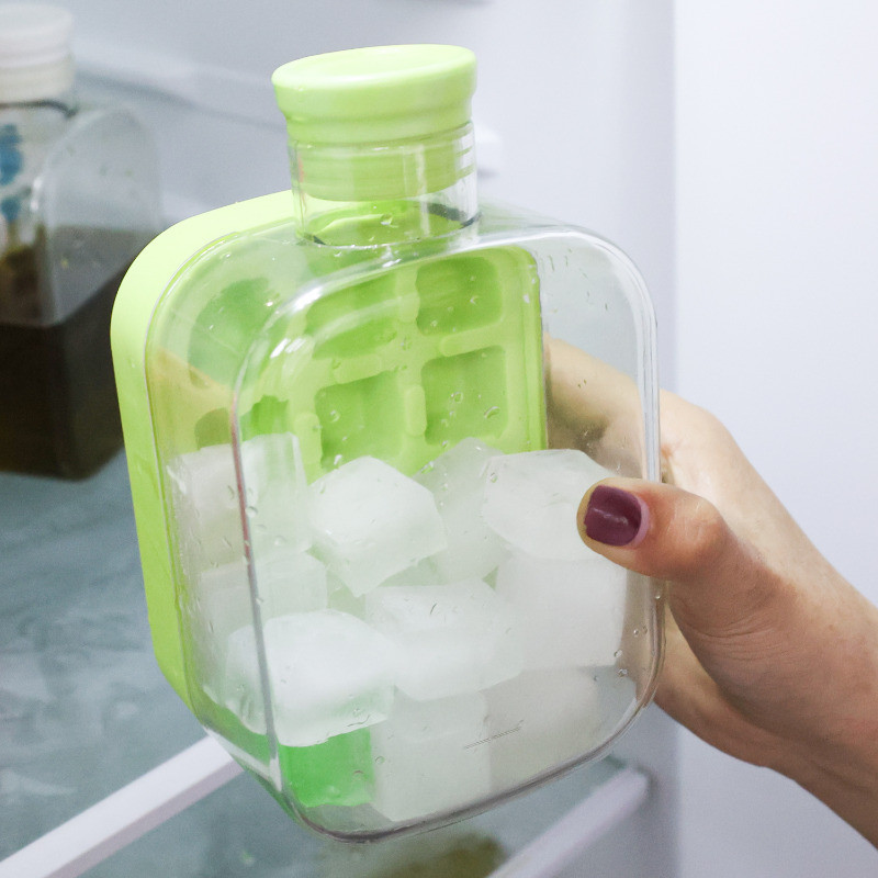 2 in 1 Ice Cube Mold Water Bottle - Summer Ice Lattice DIY Mould ...