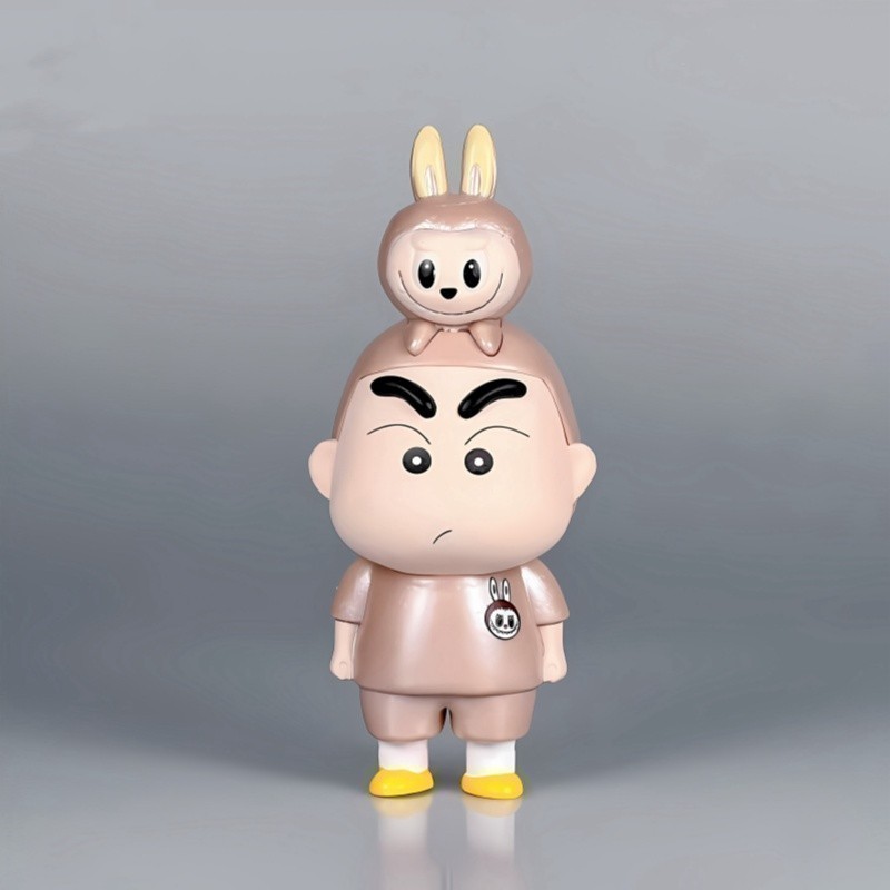 Labubu Crayon Shin-Chan Cute Gift Desktop Decoration Action Figurine ...