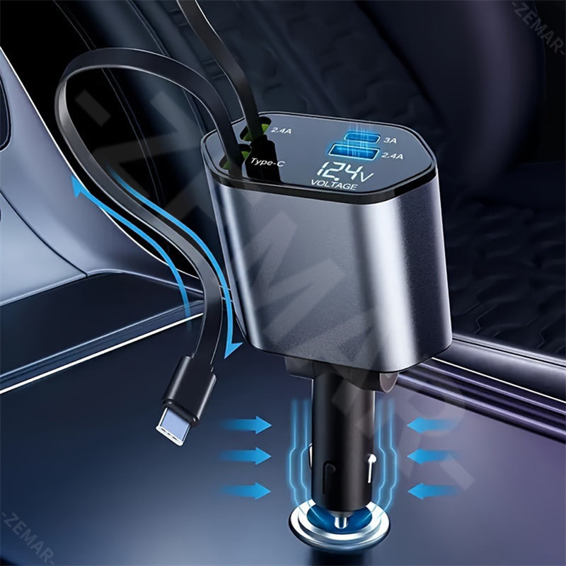 4 in 1 Jaecoo J7 J8 Car Charger Super Fast Charging Universal USB Type ...