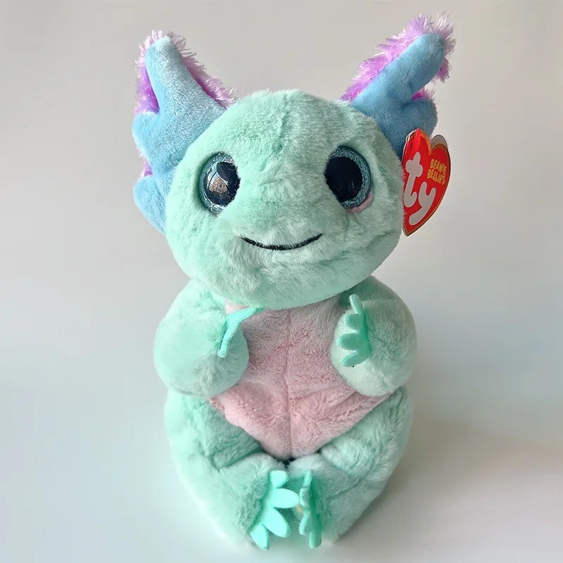 15cm Ty Beanie Bellie ALEX the Pastel Axolotl Stuffed Plush Toy Soft ...