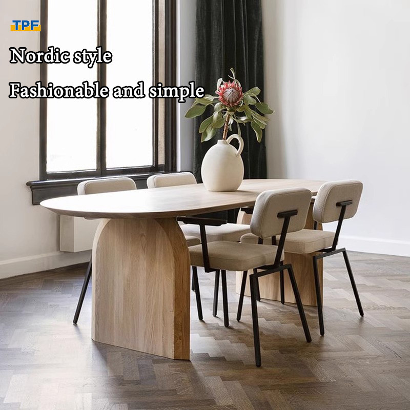 Simple TPF Table, Table Dining Oval Solid Wood Conference Work Coffee ...