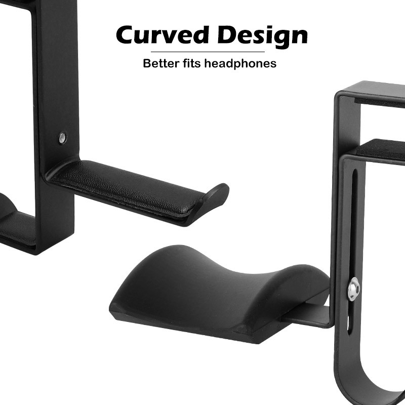 ArgoG Universal Headphone Hanger PC Gaming Headphone Stand Clip-On Desk ...