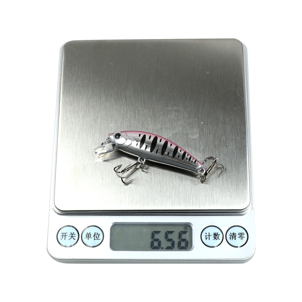 Fishing Lure Sinking Minnow 6.5g/5cm 3D Eyes Laser Bait With 2 Trible Hook | Shopee Malaysia