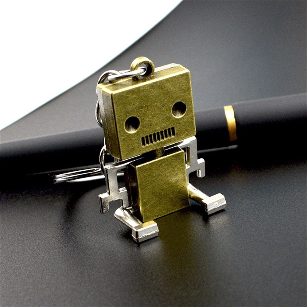 Creative Movable Robot Keychain Metal Cyberpunk Steam Cyberpunk Robot ...