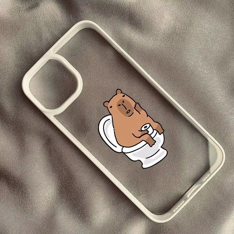Cute Cartoon Capybara Couple Phone Case For Samsung A35 A15 A55 A06 A16 ...