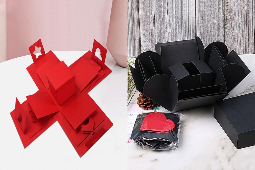 ZH_ Handmade Explosion Box Diy Surprise Gift Box Surprise Explosion Box ...