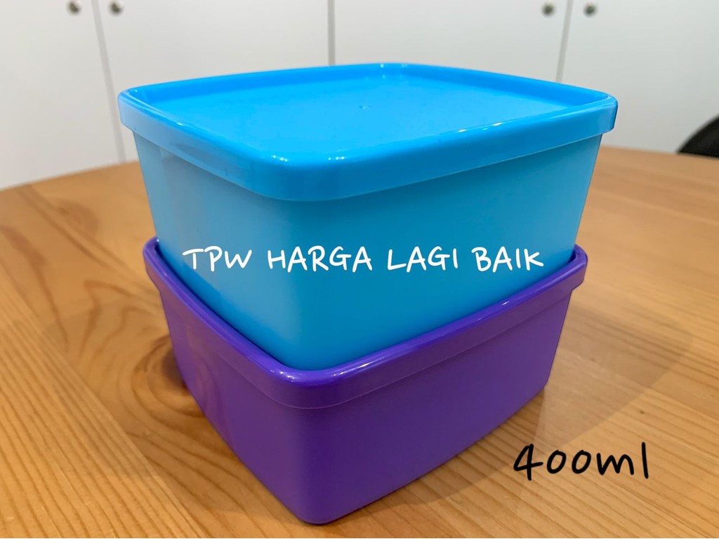 Tupperware Square Round 400ml, 800ml (2pcs) | Shopee Malaysia