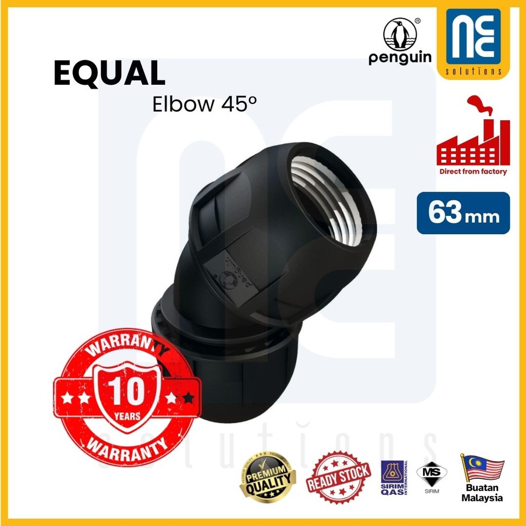 PN16 HDPE Compression Poly Pipe Connector Poly Pipe Fitting Poly Fitting Pipe Fitting SIRIM ...