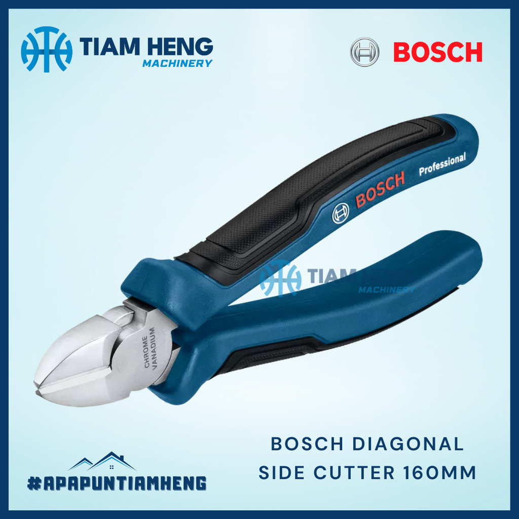 BOSCH DIAGONAL SIDE CUTTER 160MM | Shopee Malaysia
