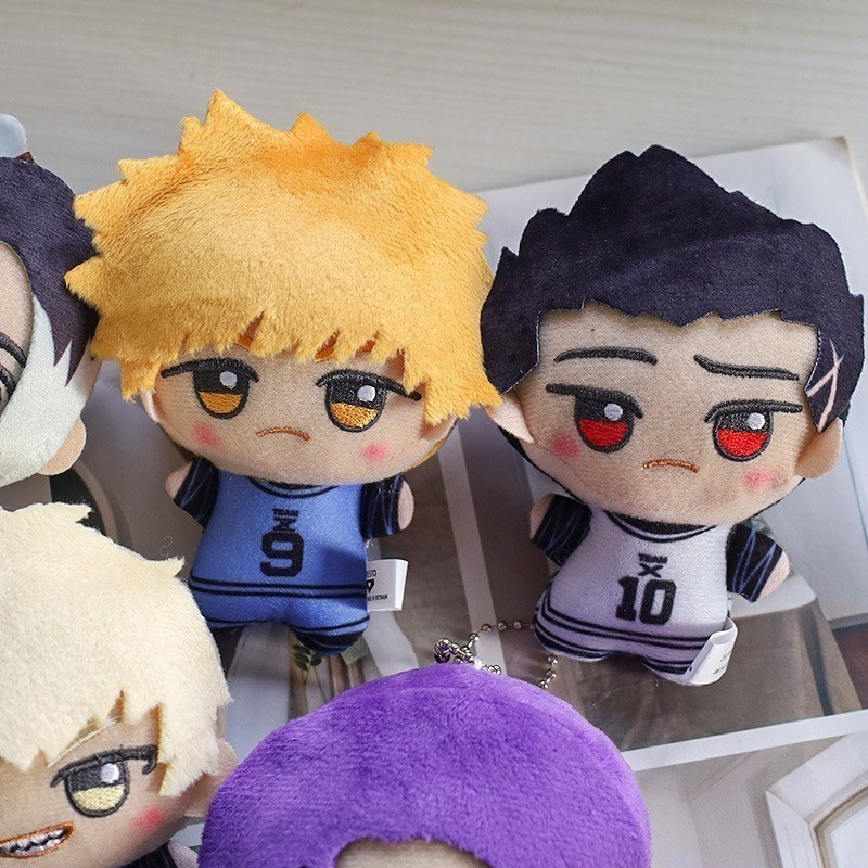 10cm Blue Lock Plush Toy KeyChain Pendant Nagi Seishiro Chigiri Hyoma ...