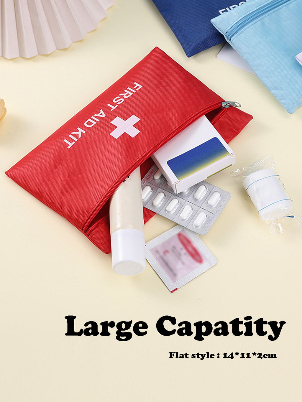 Travel Home Portable First Aid Kit Outdoor Pocket Medicine Kit Medical ...
