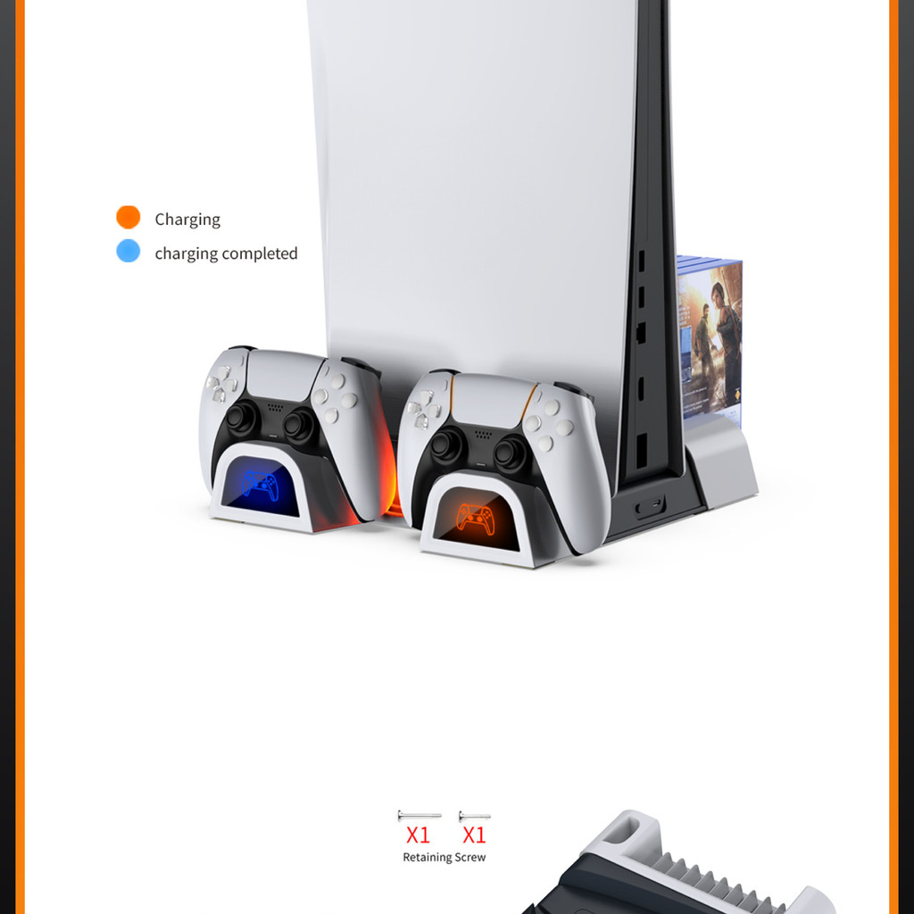 DOBE PS5 FAT SLIM PRO Multifunction Cooling Stand Console Cooling fan ...