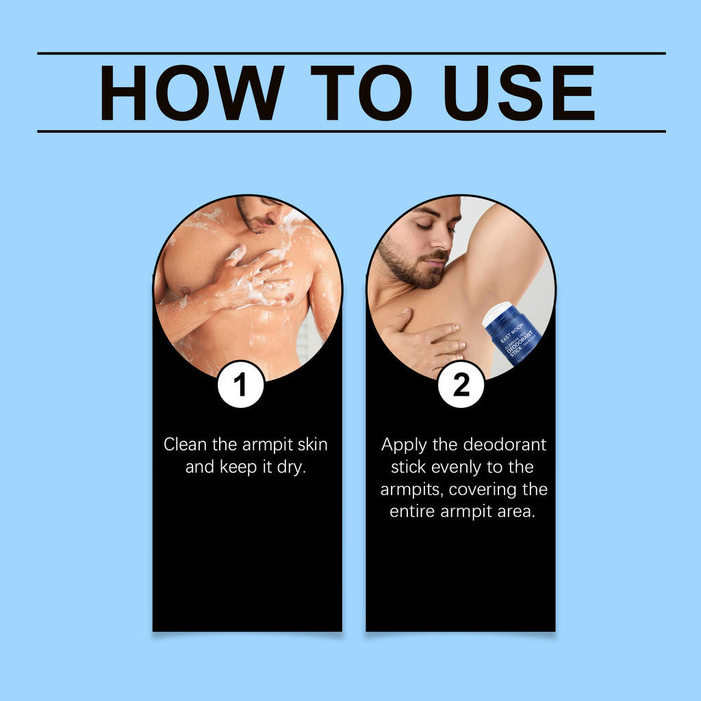 Men Sandalwood Deodorant Stick Anti Sweating Keep Drying Lasting ...