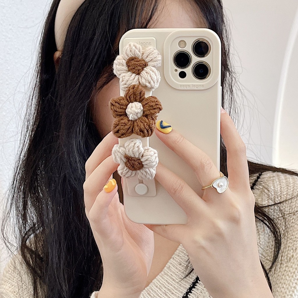 Flower Hand Band Silicone Case For Samsung Galaxy M35 M55 M15 M34 M14 ...