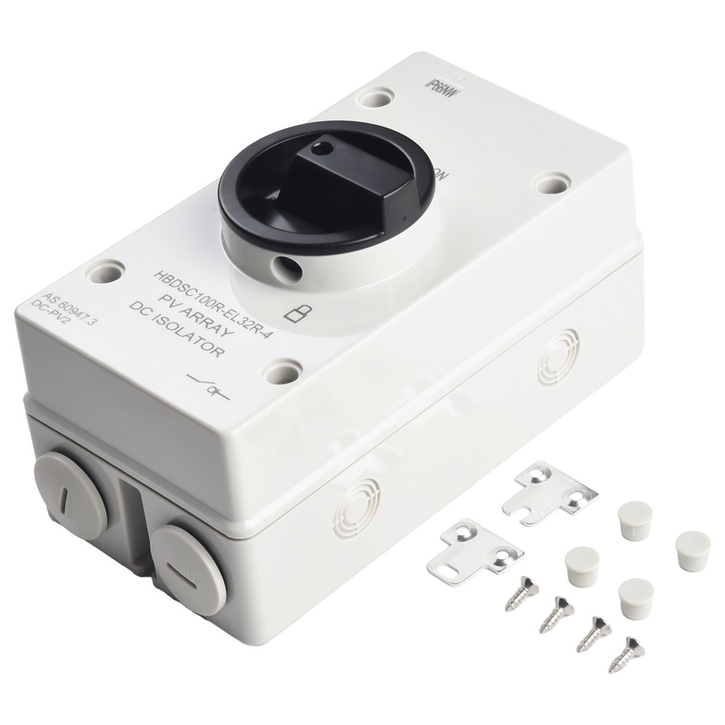 IN STOCK| 16A 2/4 POLE 1000VDC IP66 SOLAR/PV - DC ENCLOSED ROTARY ...