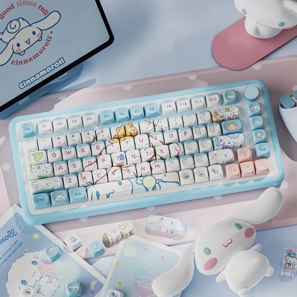 112-Keys Cartoon Keycap Set MoG height Stress Relief Personalized Gift ...