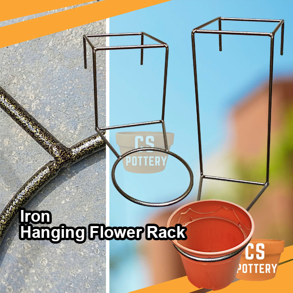 Rak Pasu Bunga Besi / Iron Hanging Rack Flower Rack Flower Pot Stand WH ...