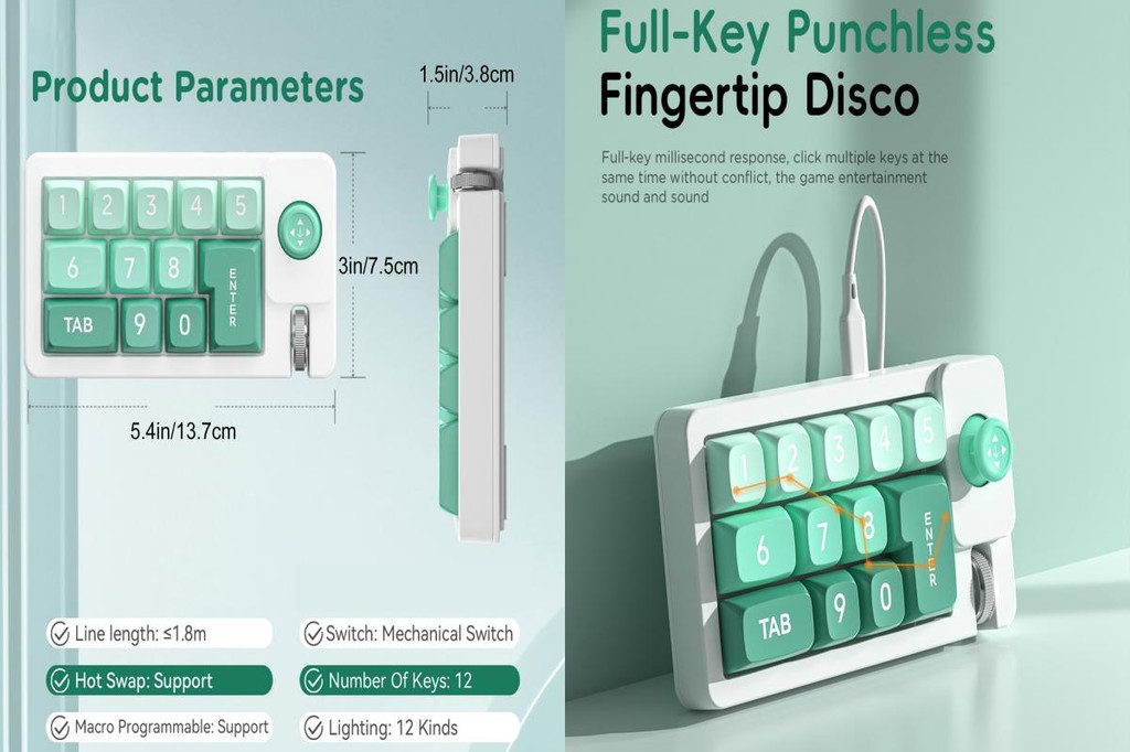 DA* Mechanical Gaming Keyboard with Joystick Gaming and Office Work ...