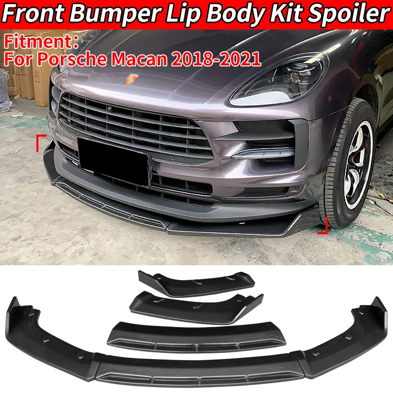 For Porsche Macan 2018-2021 Car Front Bumper Spoiler Protector Plate ...
