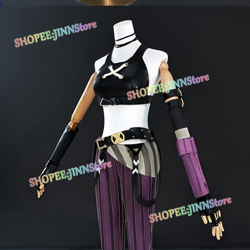 - JINN - [Newly upgraded] Arcane：League of Legends JINX Cosplay Costume ...