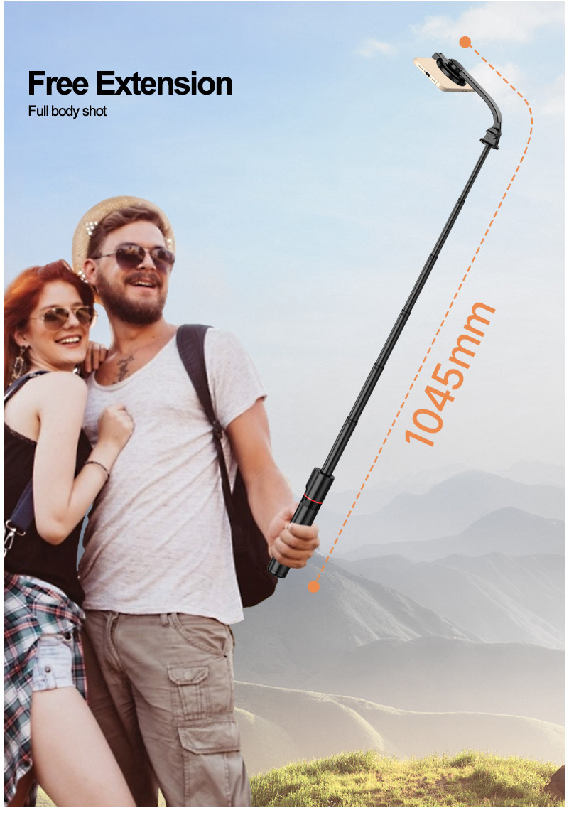 L20 Magnetic Phone Holder Selfie Stick with Bluetooth Remote Control ...