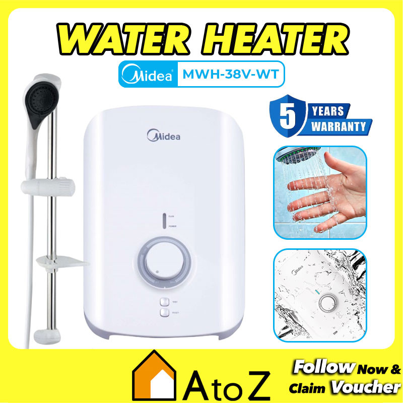MIDEA Water Heater MWH-38V Instant Water Heater Without Pump Original ...