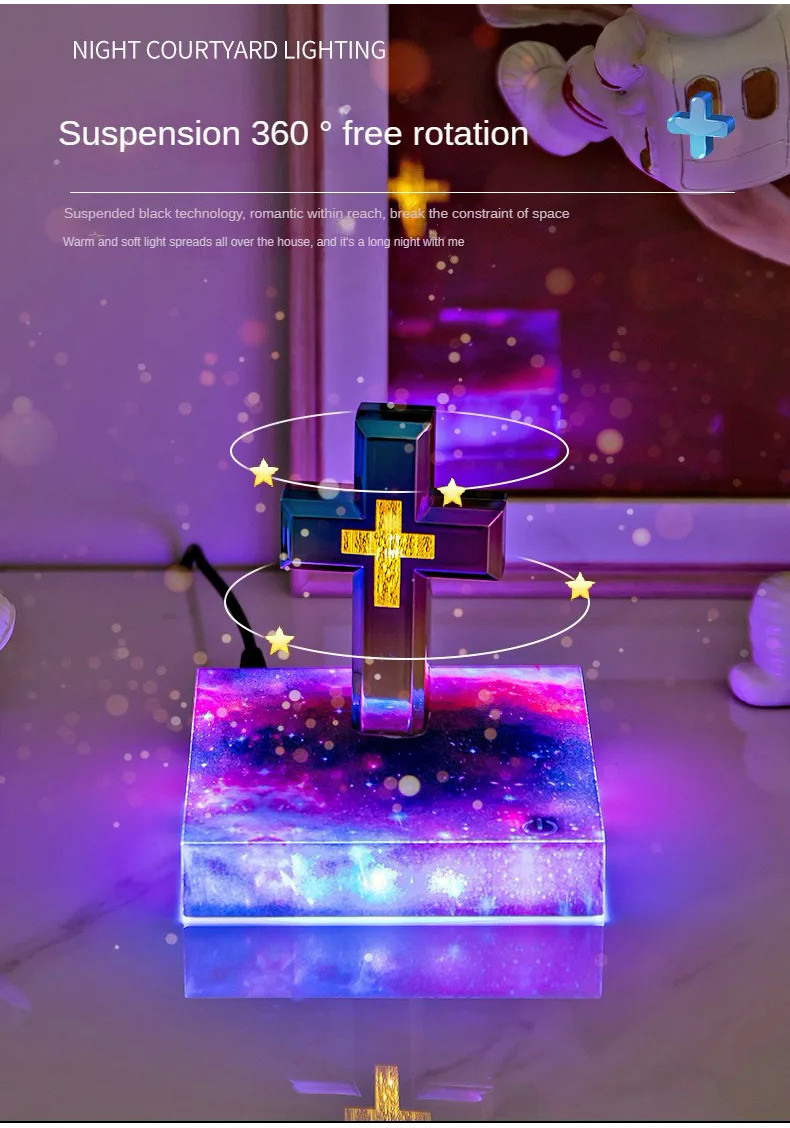 [Warrior3] Magnetic Levitating Cross Floating Christian Cross ...