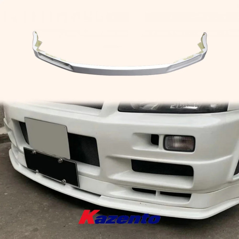 For Nissan Skyline R34 GTR OEM Style Front Bumper Middle Lip Fiberglass ...
