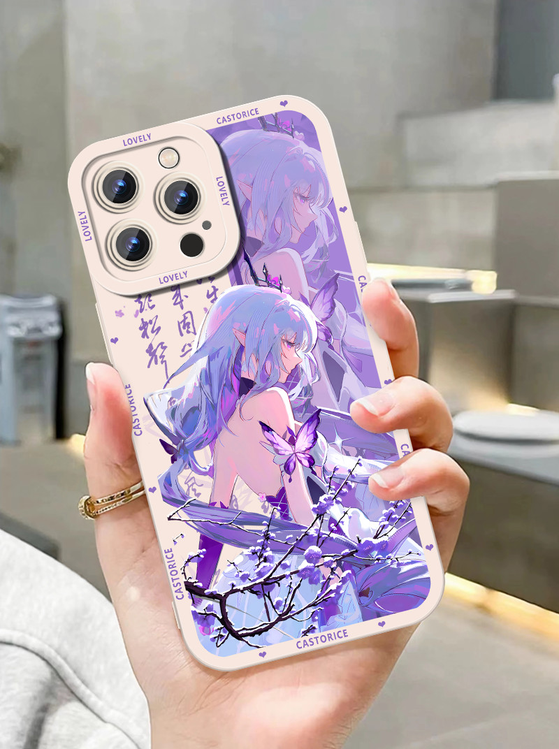 Honkai Star Rail Castorice Silicone Full-Body Minimalist Style Phone ...