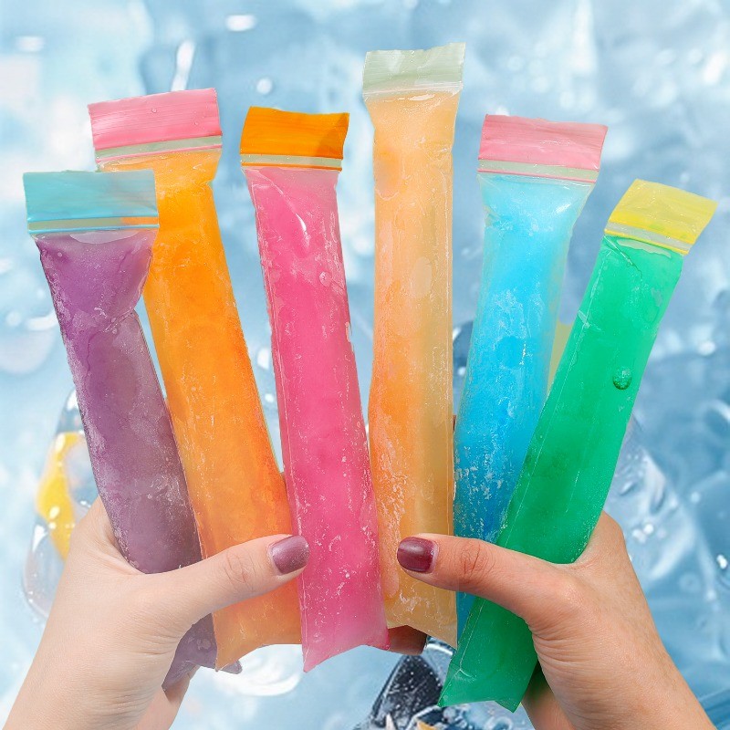 Convenient Practical Summer Ice Popsicle Homemade Packaging Bag- Simple ...