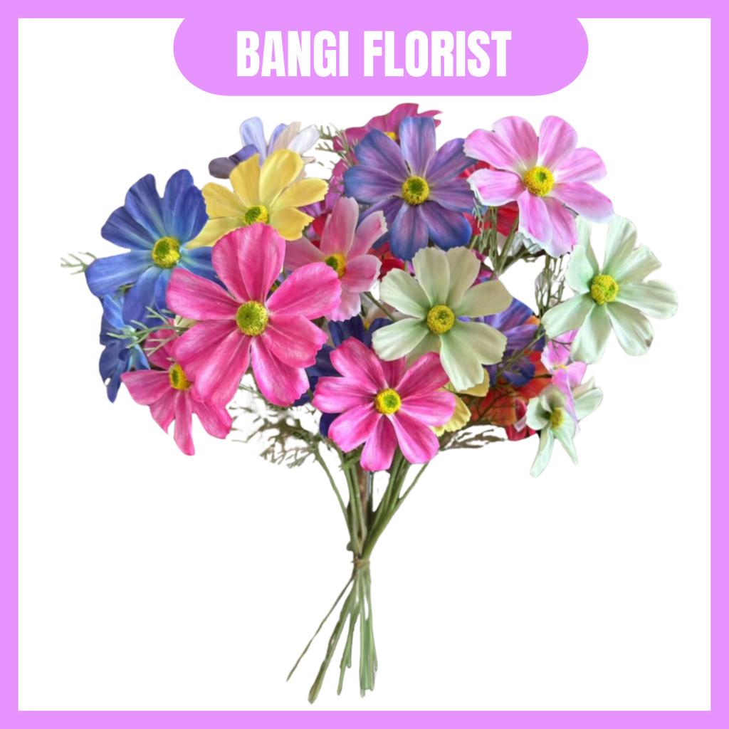 (3HEADS) GESANG Artificial Flower Fake Bunga Wedding Pelamin Gubahan ...