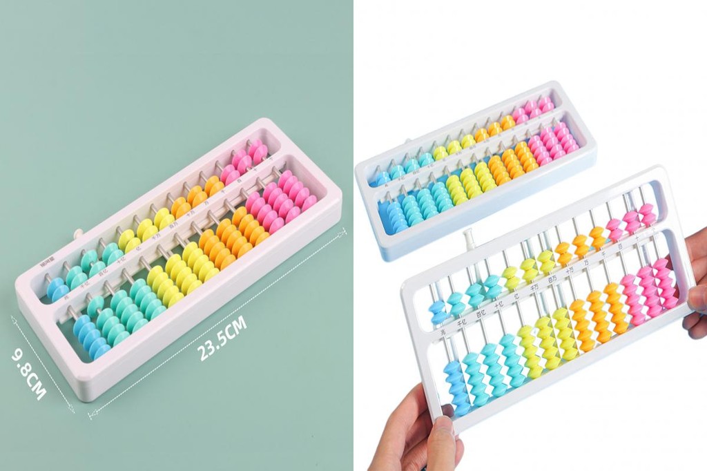 [TS] Educational Plastic Abacus Kids Plastic Abacus Colorful Kids ...