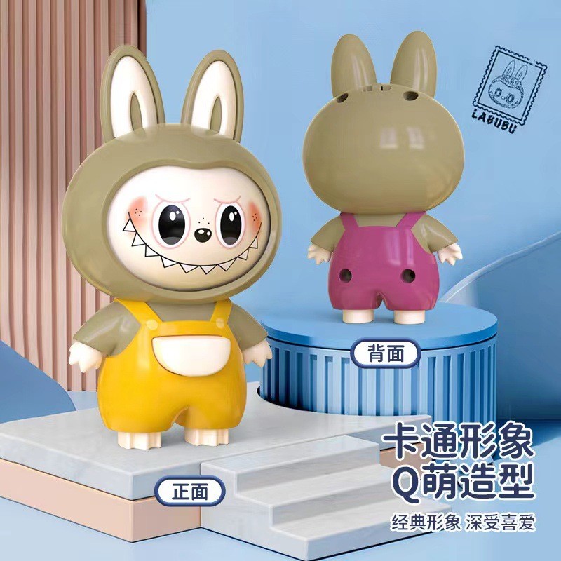 Labubu Three Changeable Face Keychain Labubu Doll Cartoon Shape ...