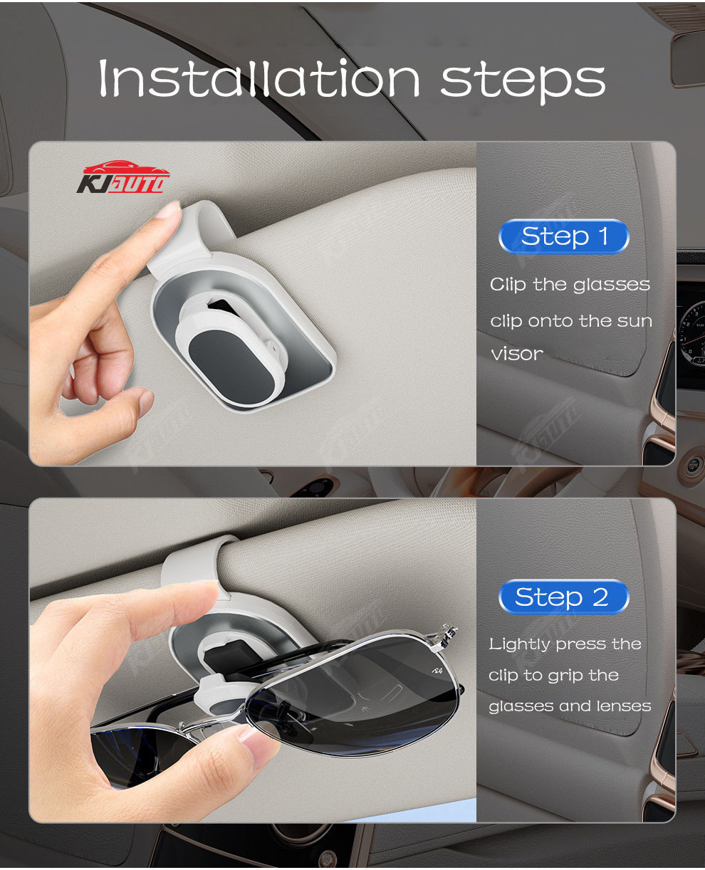 Mercedes Benz Car Glasses Clip Sunglasses Storage Box Ticket Card Clamp ...