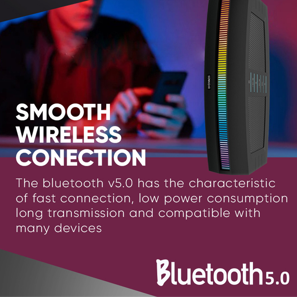 SonicGear Sonic Shuttle TWS Wireless Bluetooth 5.0 Portable Speaker ...