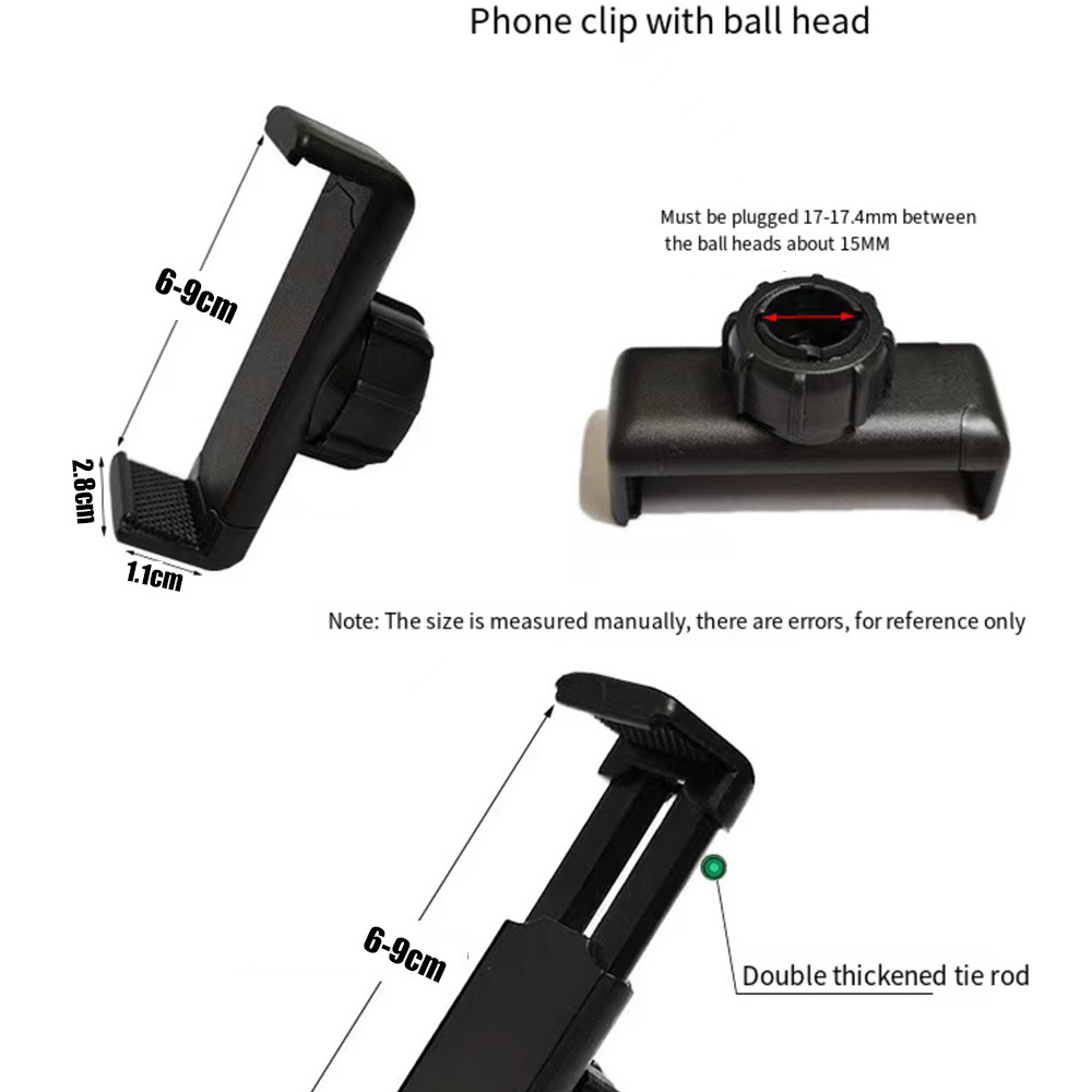 Clip round tube cell phone holder special thick tube clip hose portable ...