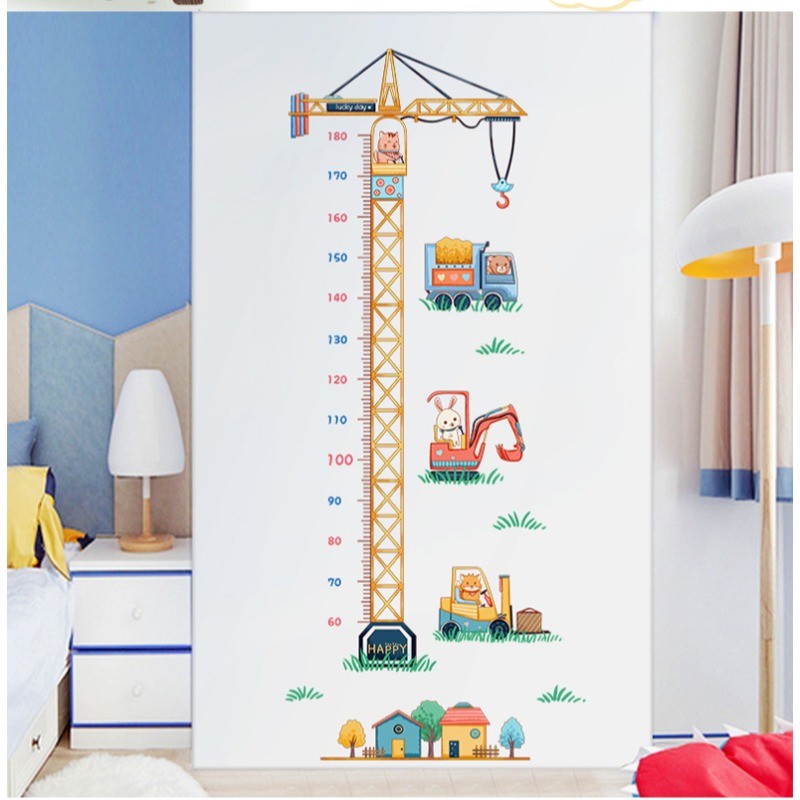 Wall Decorations, Cute Cartoon Height Chart Stickers, Growth Chart for Wall, Living Room ...