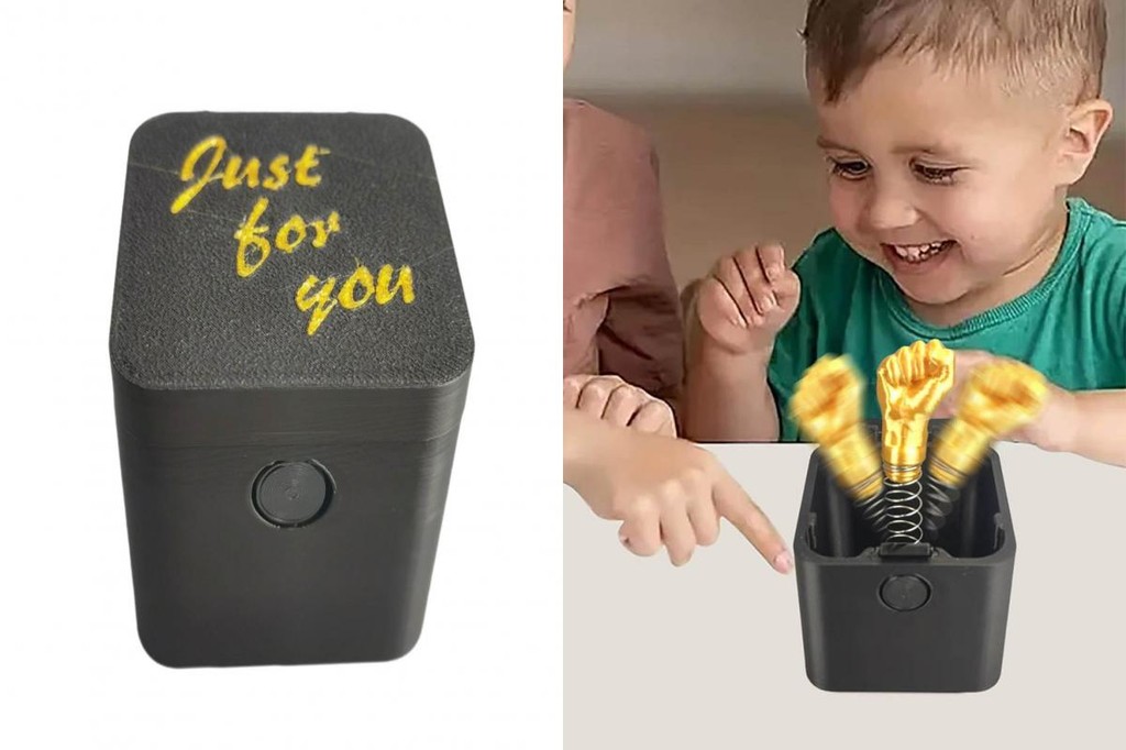 SSK_ Table Golden Gesture Box Golden Gesture Rock Paper Scissors Gift ...