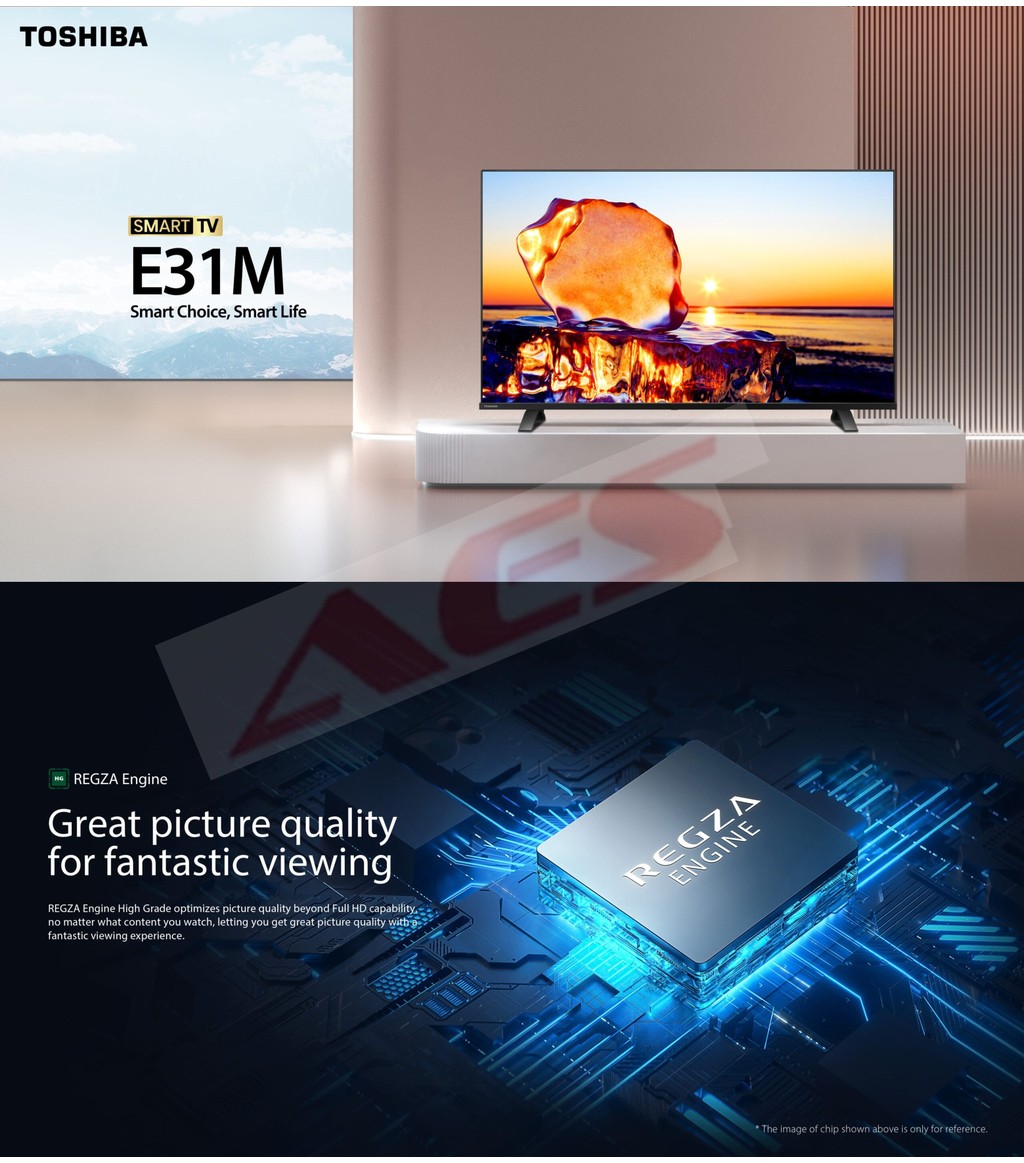 TOSHIBA 📺 32V31MP TV Pintar LED 32" / 43" 43V31MP Paparan HD / Full HD DTS Virtual:X & Sistem ...