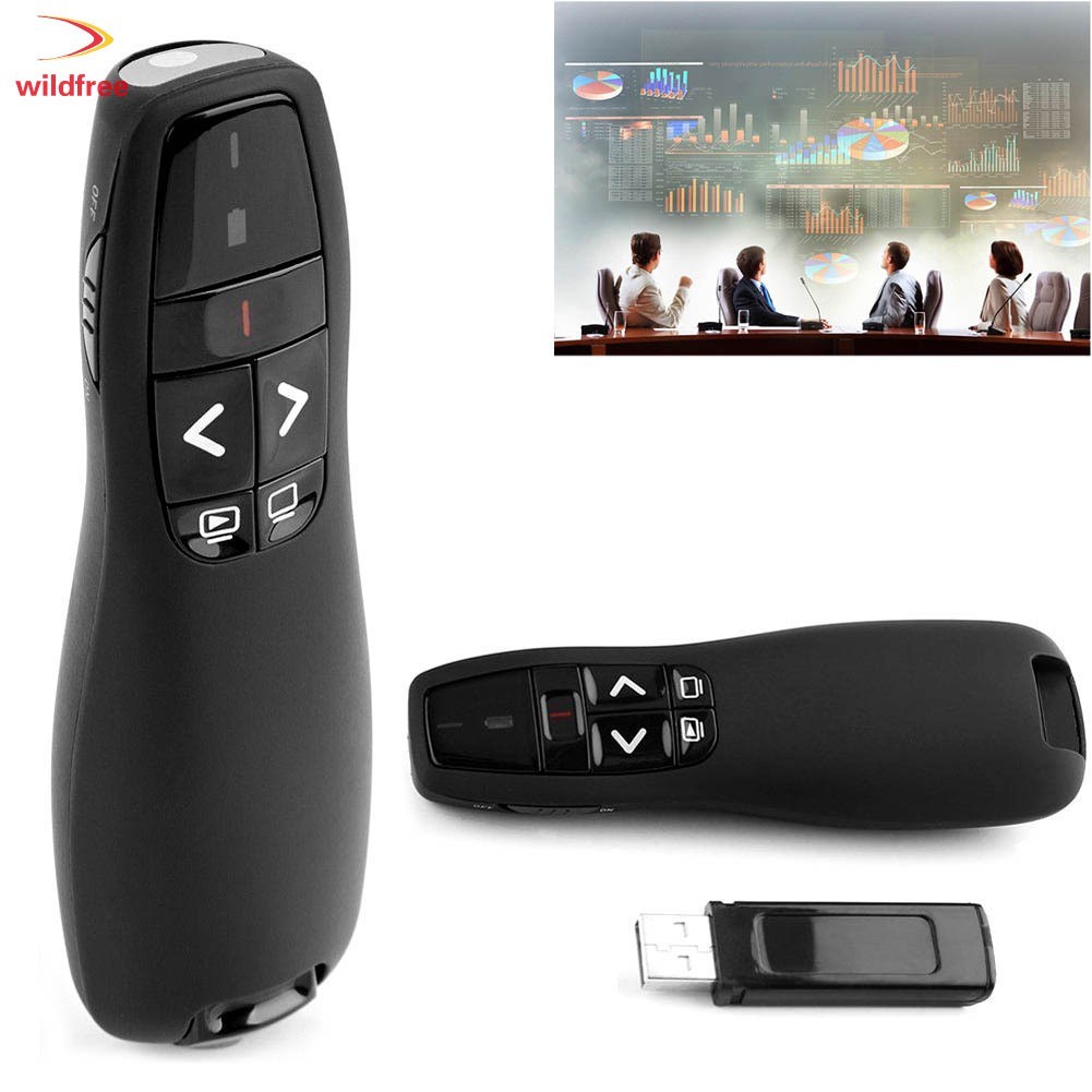 in stock RF 2.4GHz Wireless Presenter Presentation 50m Range USB Remote Control Powerpoint PPT ...