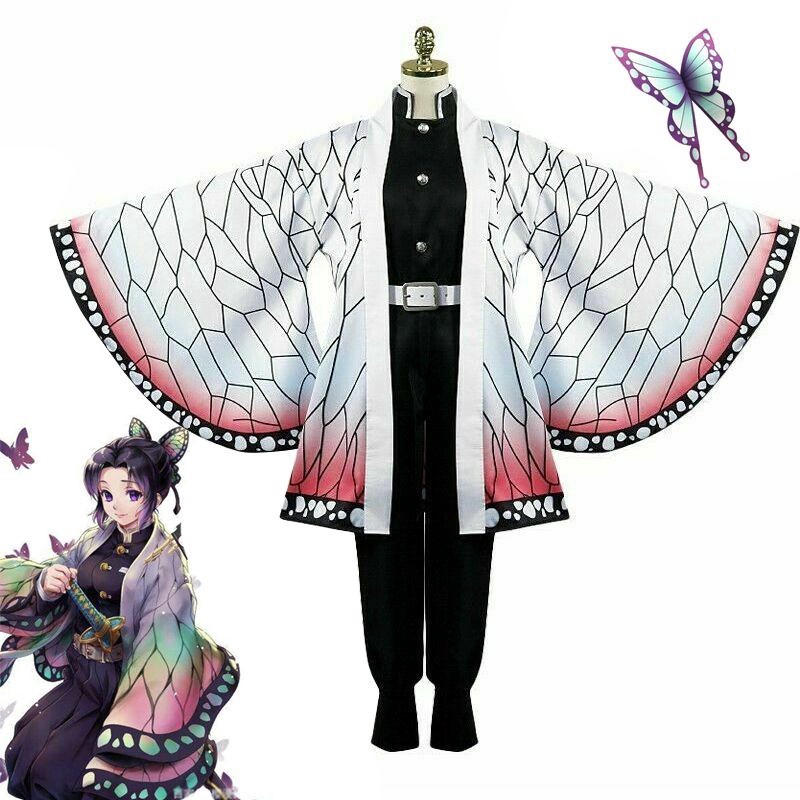 in stock Anime Demon Slayer: Kimetsu no Yaiba Kochou Shinobu Cosplay ...