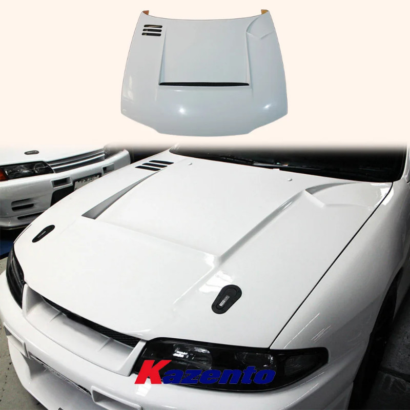 For Nissan Skyline R33 GTR Only TS Style Fiberglass FRP Vented Front ...